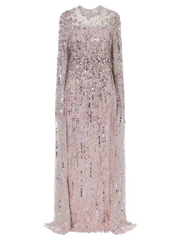 Jenny Packham Ruby Sequin Gown - Lavender