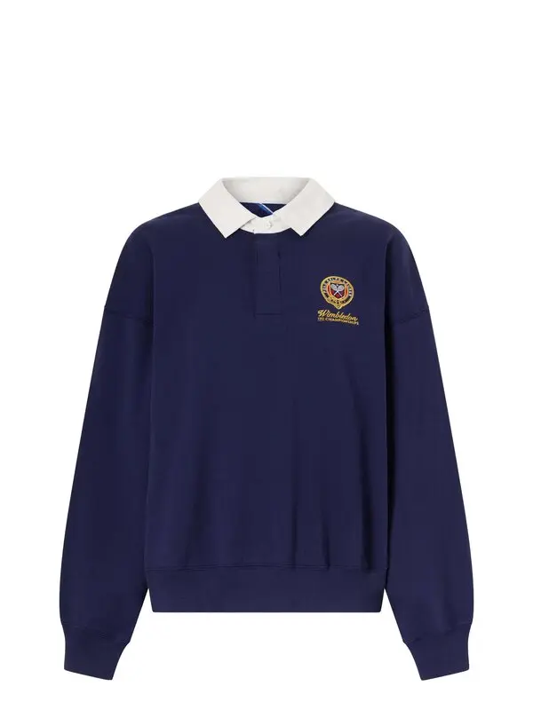 Polo Ralph Lauren Logo-appliqué Cotton Sweatshirt - Navy