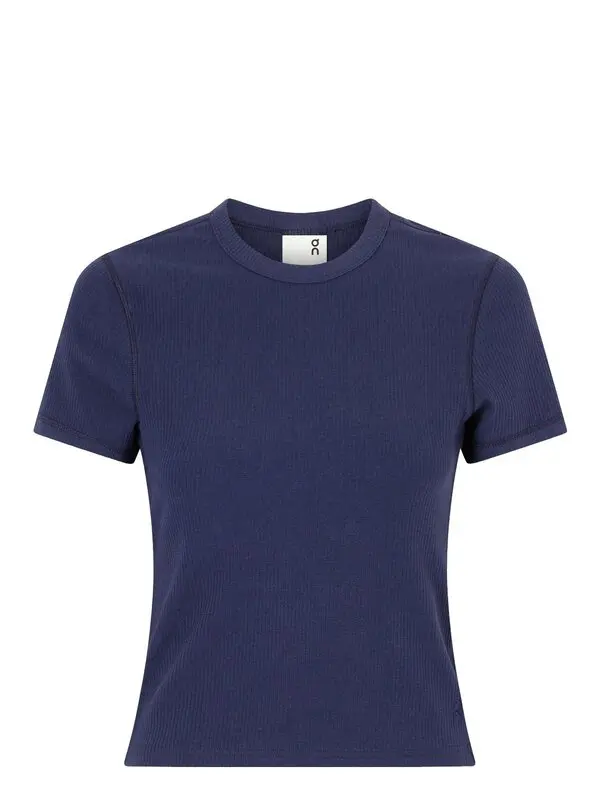 On All-day Ribbed T-shirt - Blue