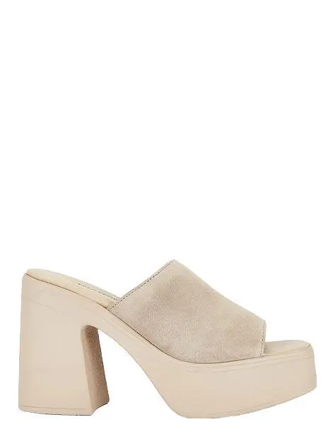 Free People Zoe Platform Sandal - Diamond Suede