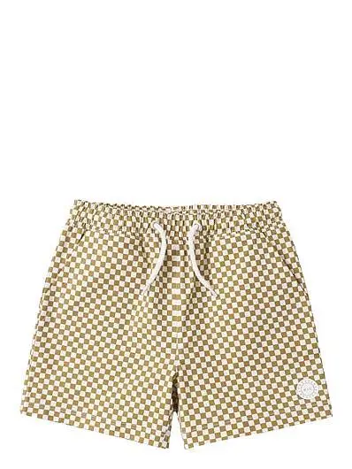 RYLEE + CRU Checkerboard Boardshorts - Ocre Check