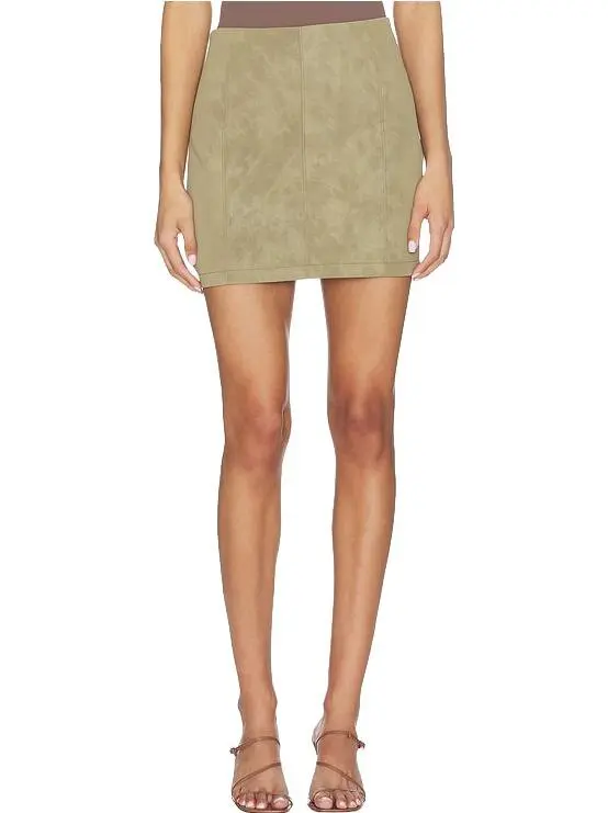 With Jéan Leo Mini Skirt - Olive