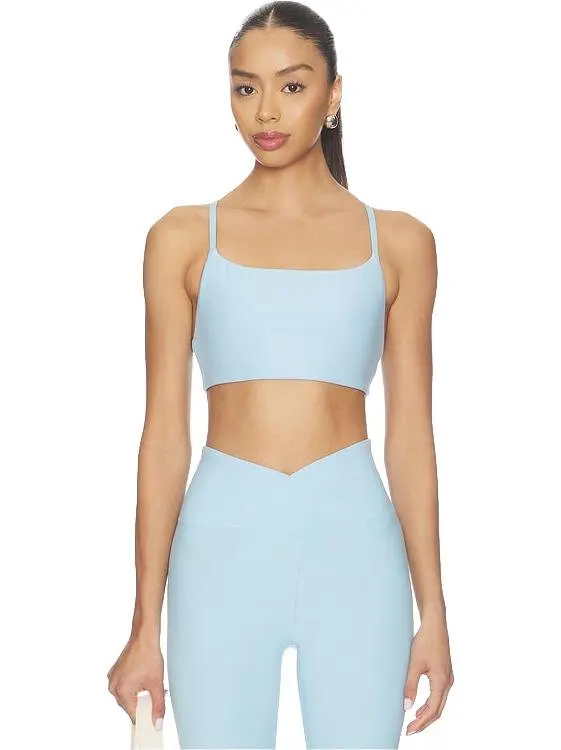 Year Of Ours Stretch Studio Bralette In Baby Blue - Sky