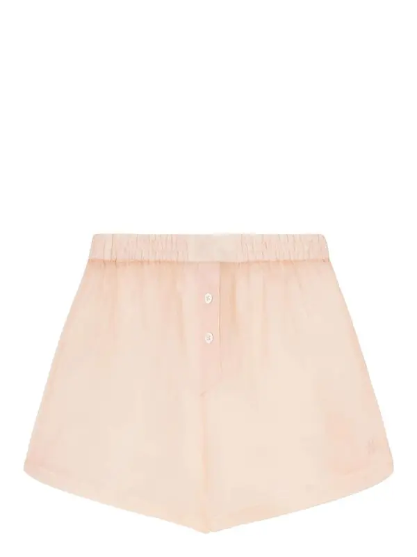 Kiki De Montparnasse Silk-organza Shorts - Pink