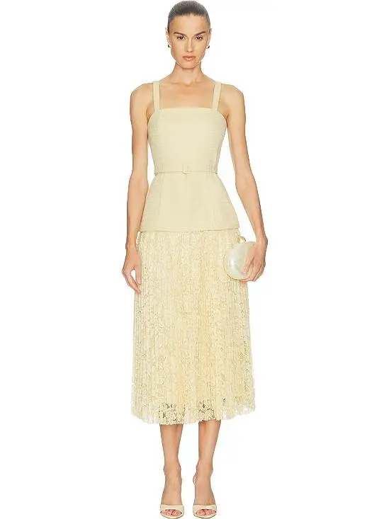 Astr The Label Caitlin Dress - Yellow