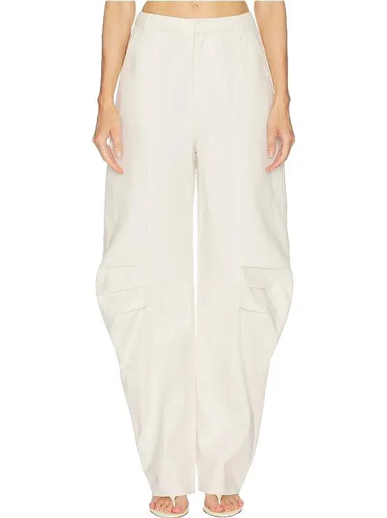 ROTATE BY BIRGER CHRISTENSEN Linen Suiting Pants - Pumice Stone