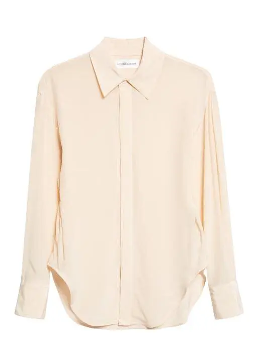 Victoria Beckham Slim-fit Silk Button-up Shirt - Blossom