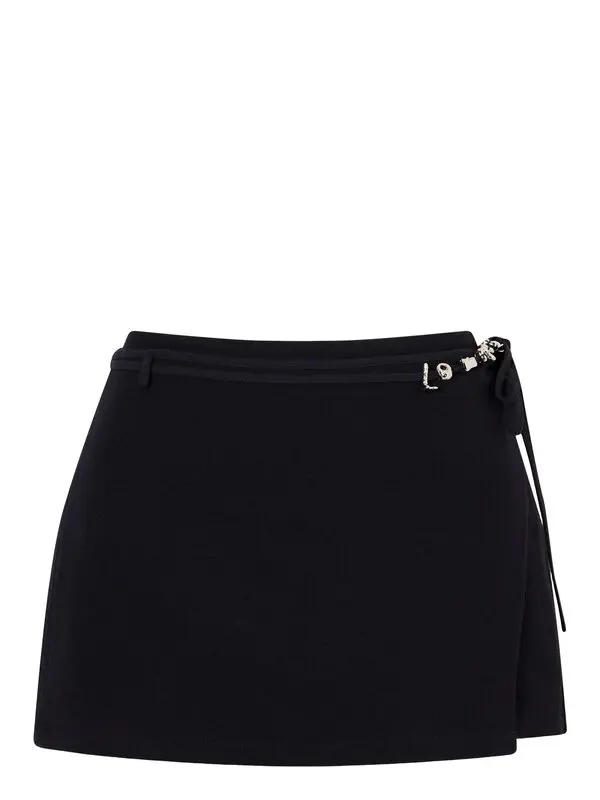 Loewe Cotton And Silk-blend Crepe Shorts - Black