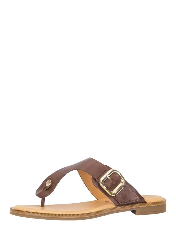 Gabor Studded Flip Flop - Camel