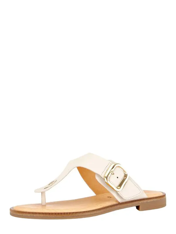 Gabor Studded Flip Flop - Panna