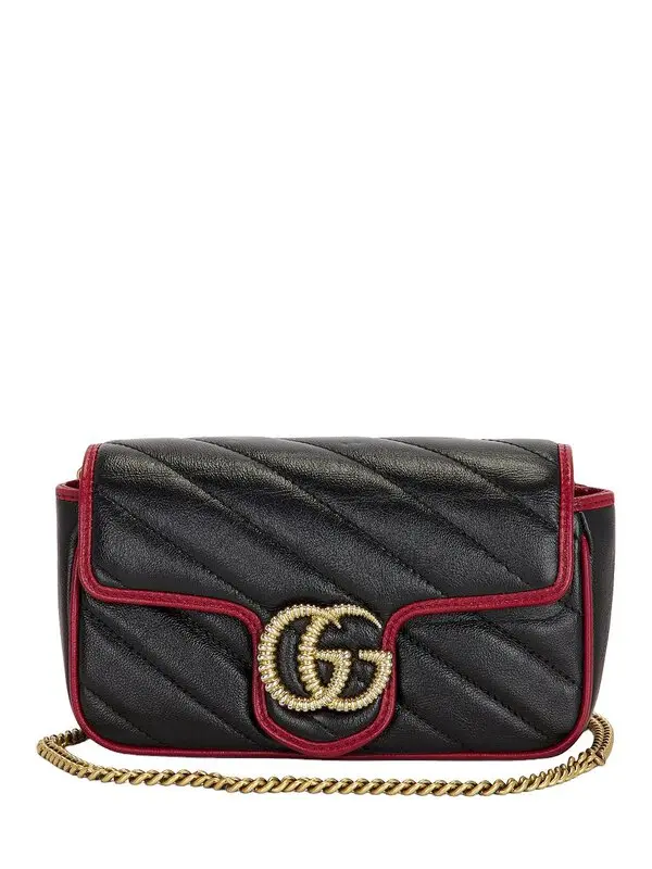 Gucci Gg Marmont Shoulder Bag - Black