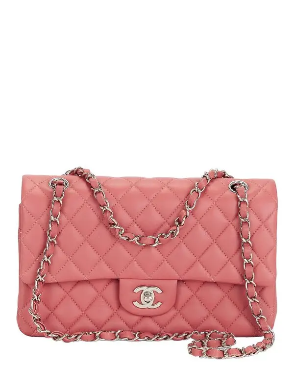 Chanel Lambskin Classic Double Flap Bag - Pink