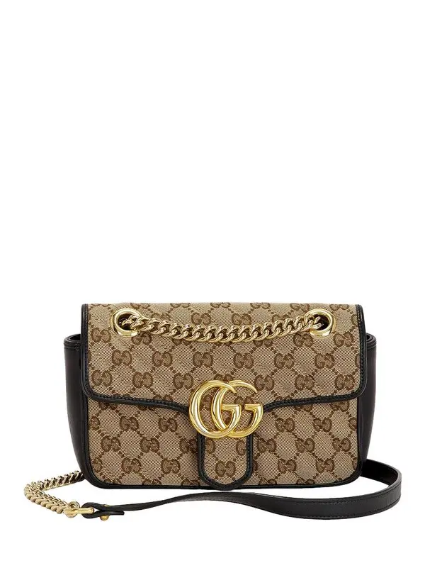 Gucci Mini Gg Marmont Shoulder Bag - Beige