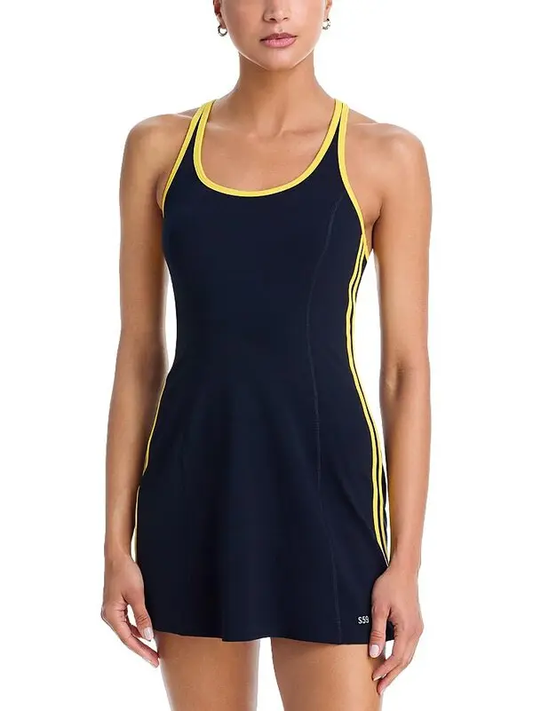 Splits59 Ella Airweight Dress - Indigo/bright Yellow