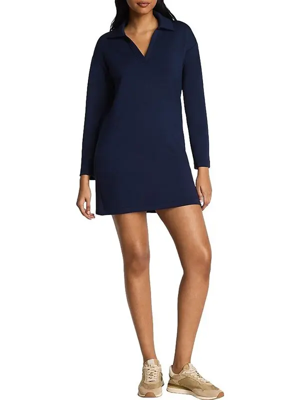 Spanx Airessentials Polo Long Sleeve Dress - Timeless Navy