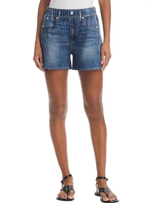 Rag & Bone Miramar Cotton Terry Track Shorts - Carination Stripe