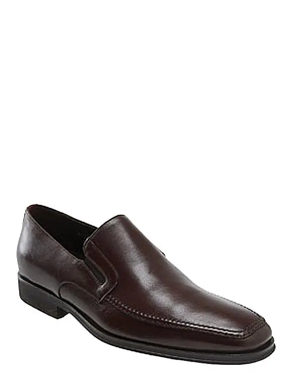 Bruno Magli Raging Leather Loafers - Dark Brown