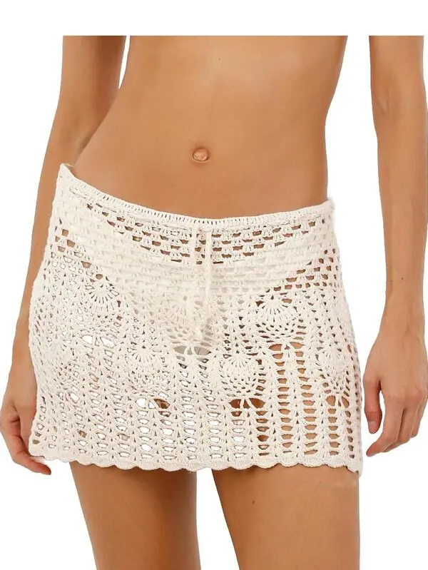 MALAI Sunlace Skirt - Ivory Sunlace