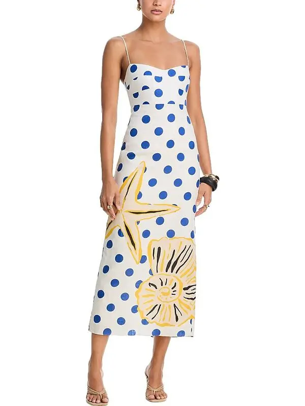 CALA DE LA CRUZ Paloma Linen Dress - Calicomare