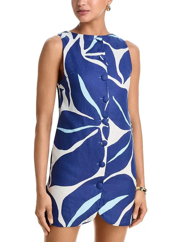 CALA DE LA CRUZ Rhoda Dress - Calabria Azul