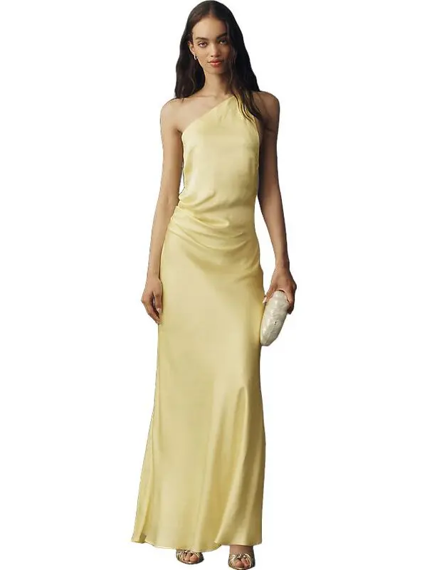 Bhldn One-shoulder Maxi Dress - Goldfinch
