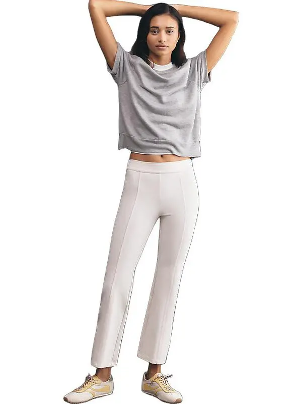 The Upside Bonnie Kick-flare Knit Chino Pants - Natural