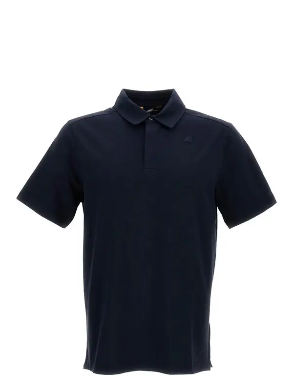 K-WAY Viggo Light Stretch Jersey Polo - Blue