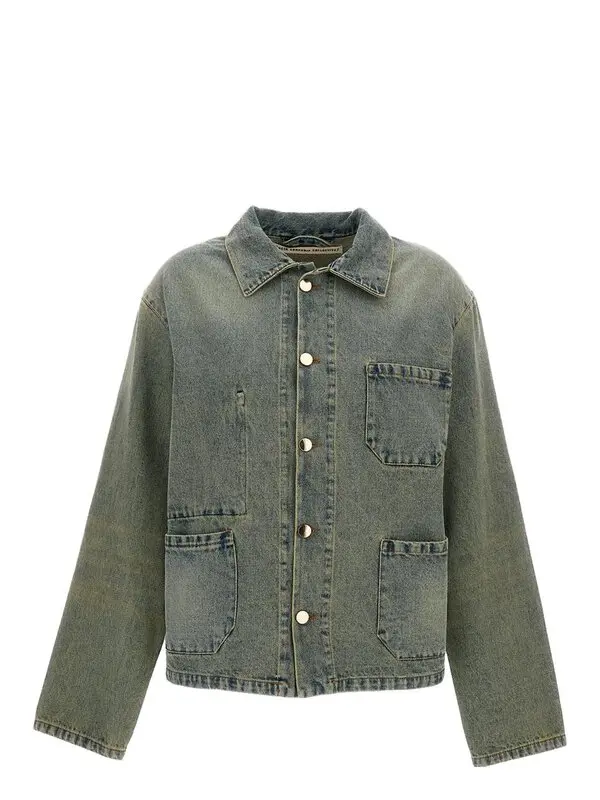 META CAMPANIA COLLECTIVE Giacca Corta 'bill' In Denim - Blue