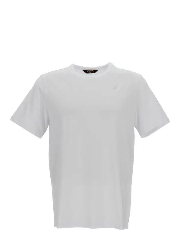 K-WAY T-shirt Adame Light Stretch Jersey - Bianco