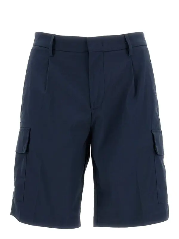K-WAY Twill Tech Cargo Chino Shorts - Blue