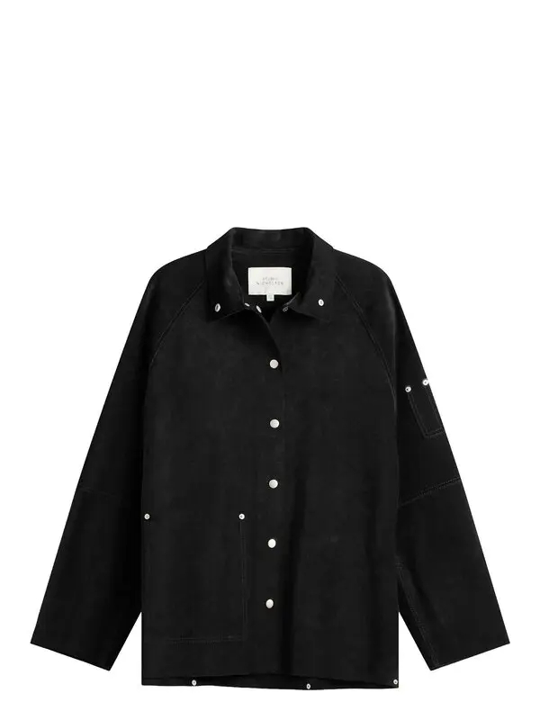 Studio Nicholson Dash Suede Jacket - Black