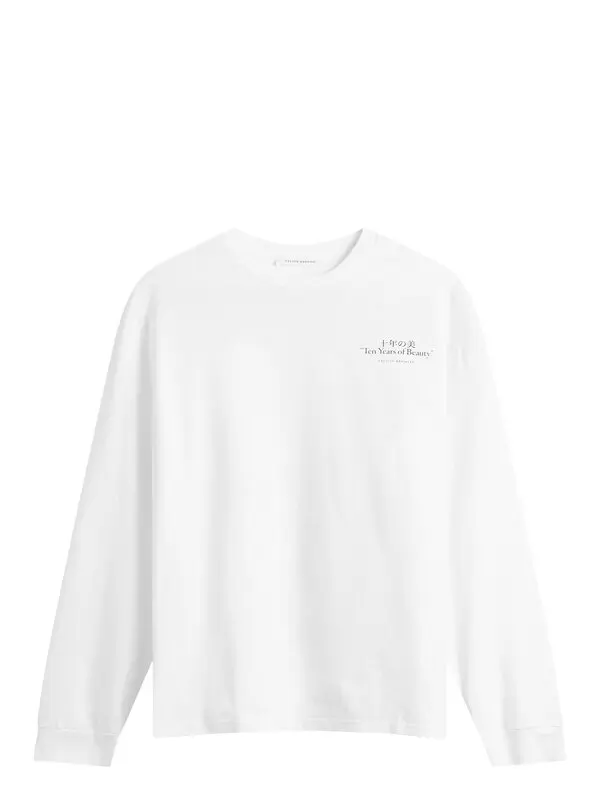 Cecilie Bahnsen Lily Long Sleeve T-shirt - White/red