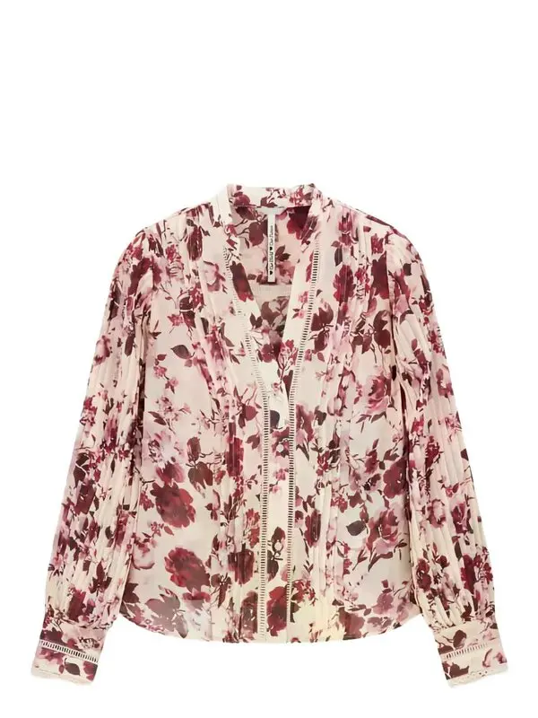 Guess Floral Lace Blouse - Neutrals