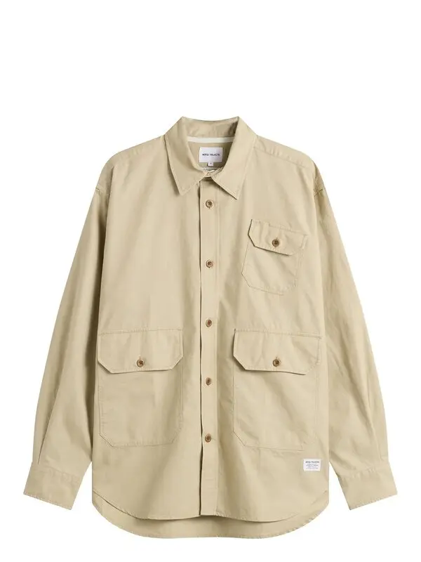 Norse Projects Espevik Oversized Utility Shirt - Tan