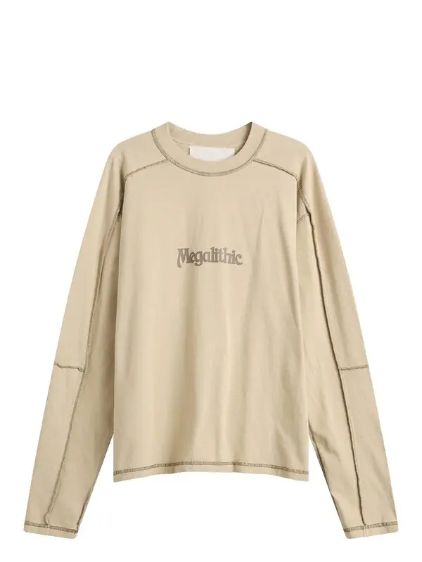 KA_YO_PROTOTYPE Heavyweight Longsleeve Graphic T-shirt - Plaza Taupe