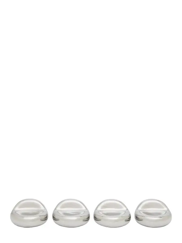 FERM LIVING Nube Planter Feet Set Of 4 - Silver