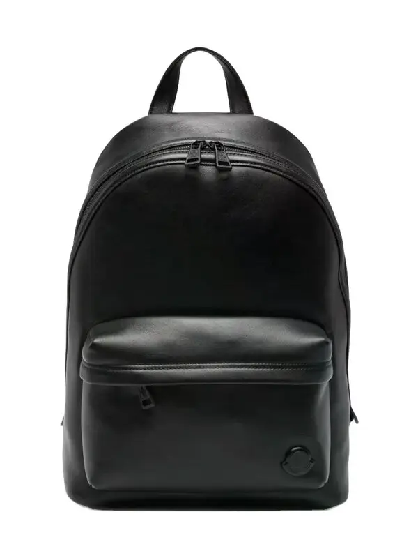 Moncler Carlo Leather Backpack - Black
