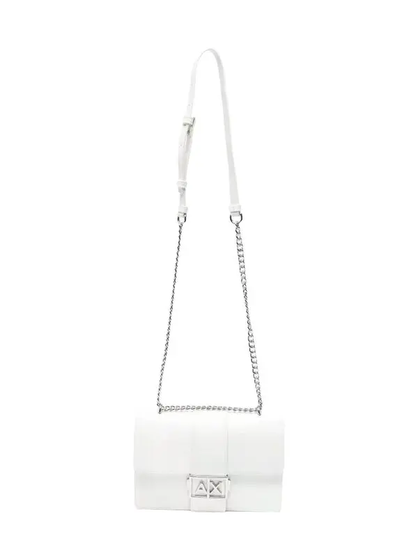 Armani Exchange Logo-plaque Shoulder Bag - White