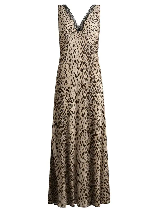 Rixo Sandrine Midi Dress - Antelope Spot Black