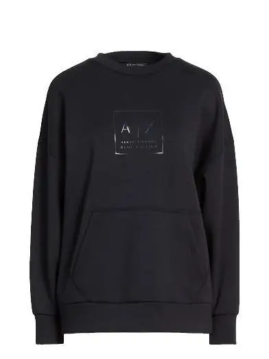 Armani Exchange Sweatshirt In Polyester, Viscose, And Elastane - Blue