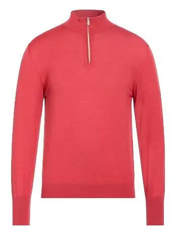 Eleventy Turtleneck Wool Top - Tomato Red