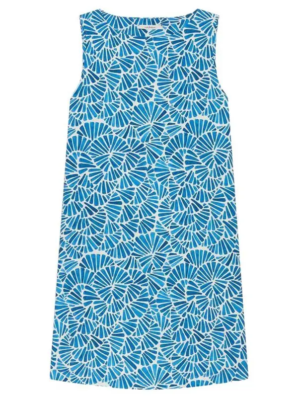 Malìparmi Bateau-neck Flared Dress - Blue