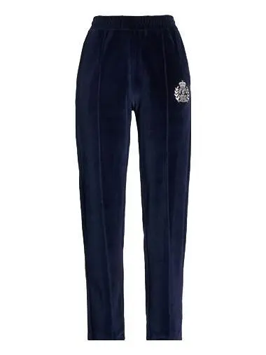 SPORTY & RICH Solid Chenille Track Pants - Navy