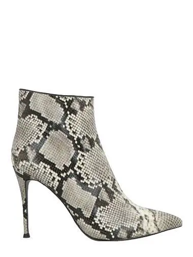 TOSCA BLU Ankle Boots With Snakeskin Print - Grey