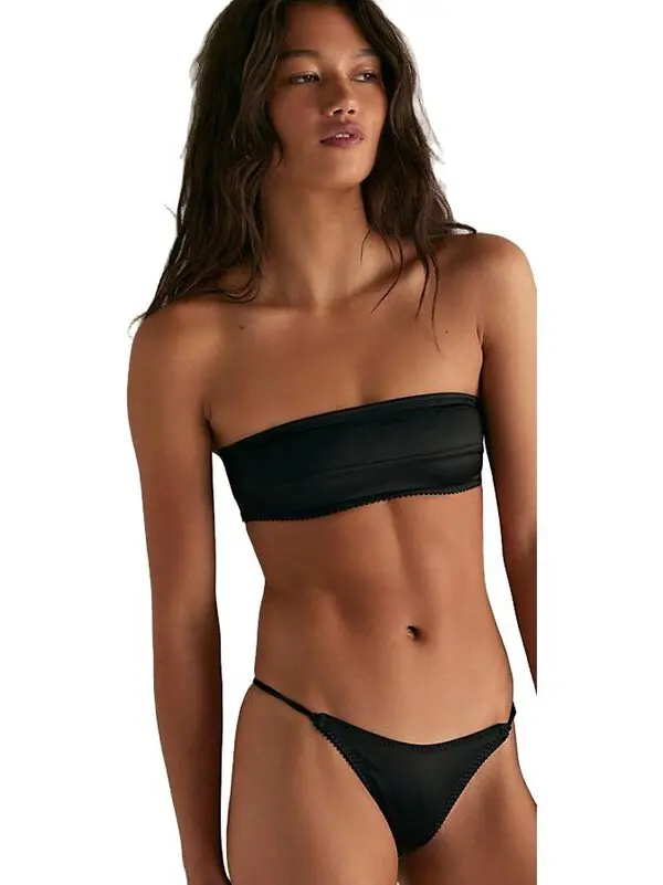 Free People Understated Micro Bandeau - Black