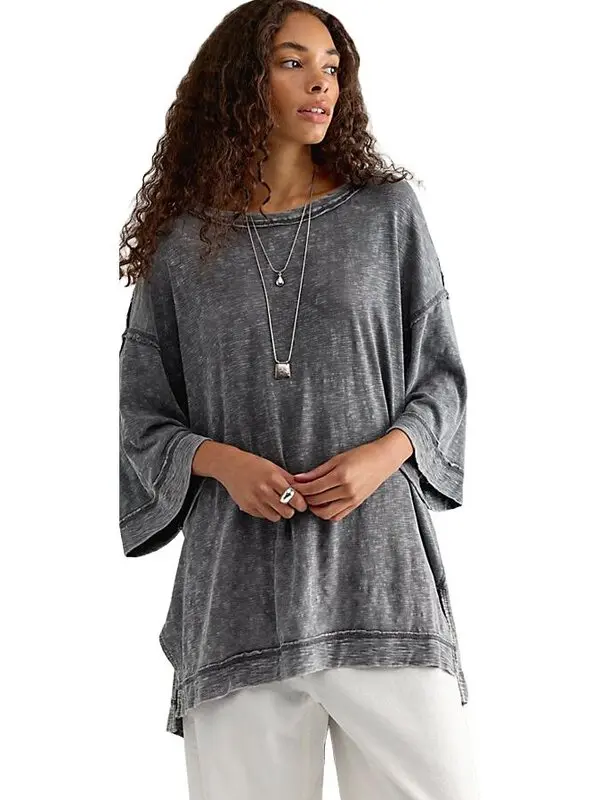 Free People We The Free Untouched Gem Tee - Black