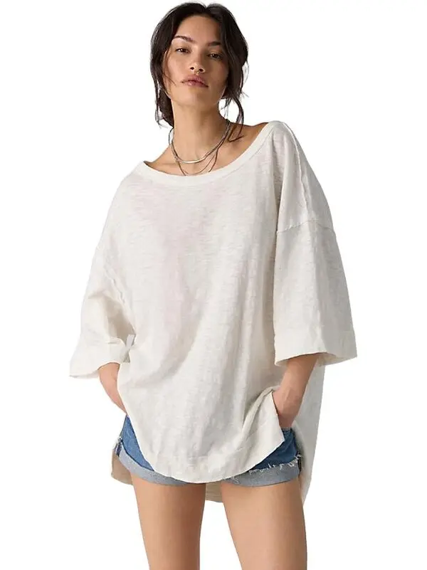 Free People We The Free Untouched Gem Tee - Ivory