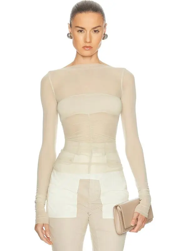 Rick Owens Temple Bandeau Top - Sand