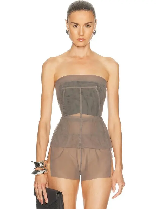 Rick Owens Bustier Top - Dust