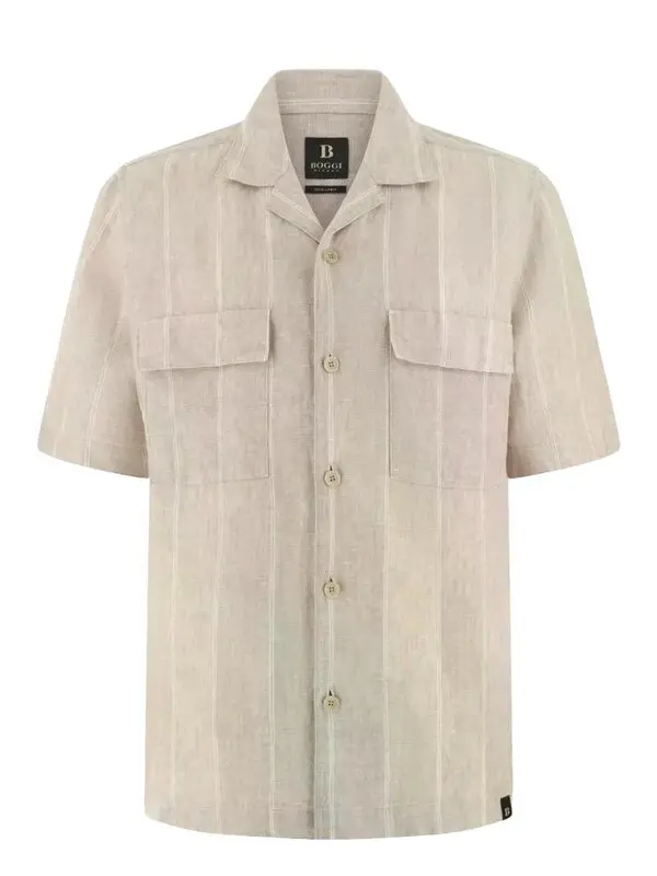 Boggi Milano Striped Shirt - Neutrals